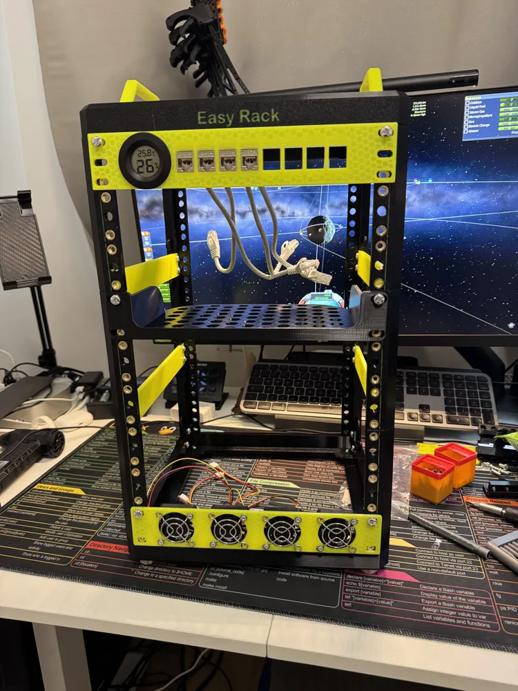 EasyRack 10 inch Rack - 3U, 6U, 9U, XU by sn0w_ye MakerWorld: Download ...