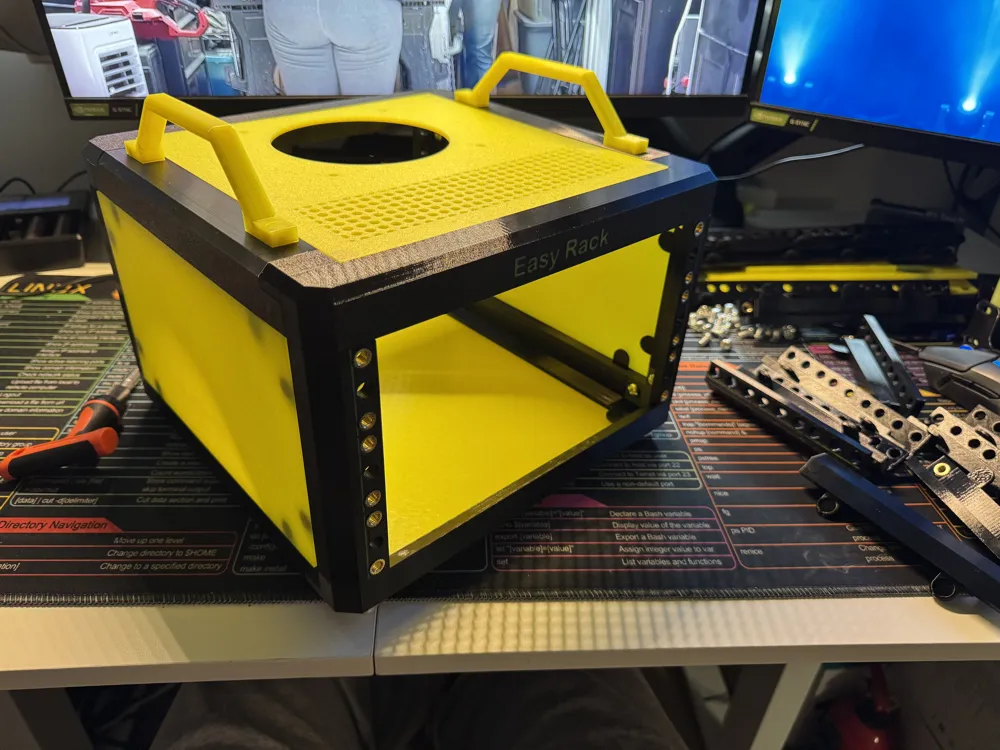 EasyRack 10 inch Rack - 3U, 6U, 9U, XU by sn0w_ye MakerWorld: Download ...