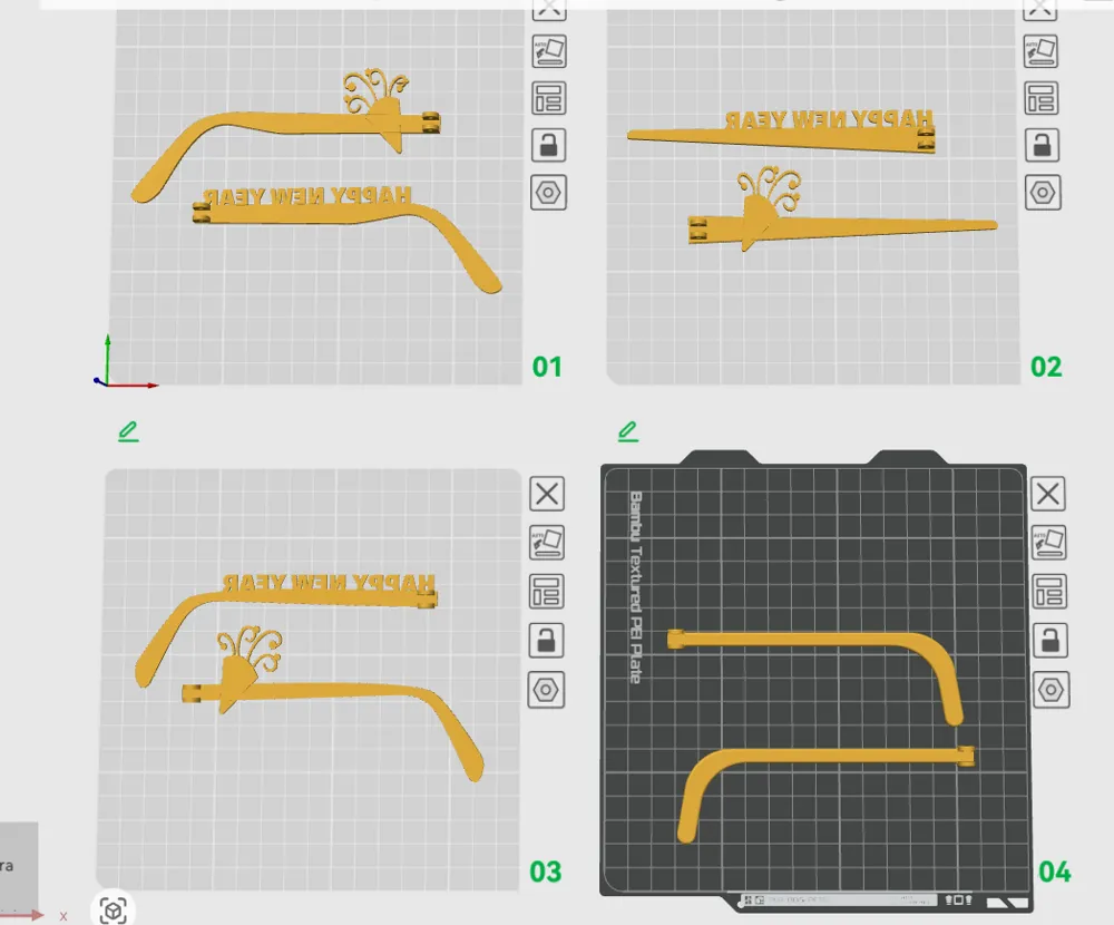 Misture e Combine! Óculos 2026 - Modelo gratuito para impressão 3D ...
