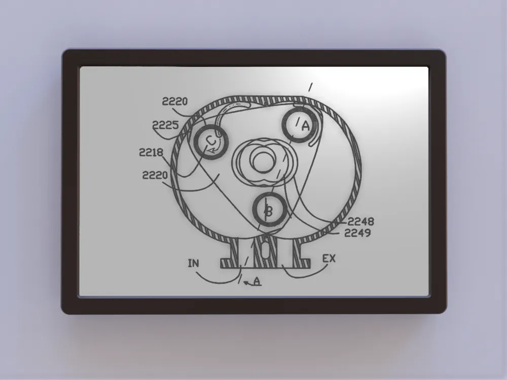 Wankel Engine Patent Art by Ken Mills - MakerWorld