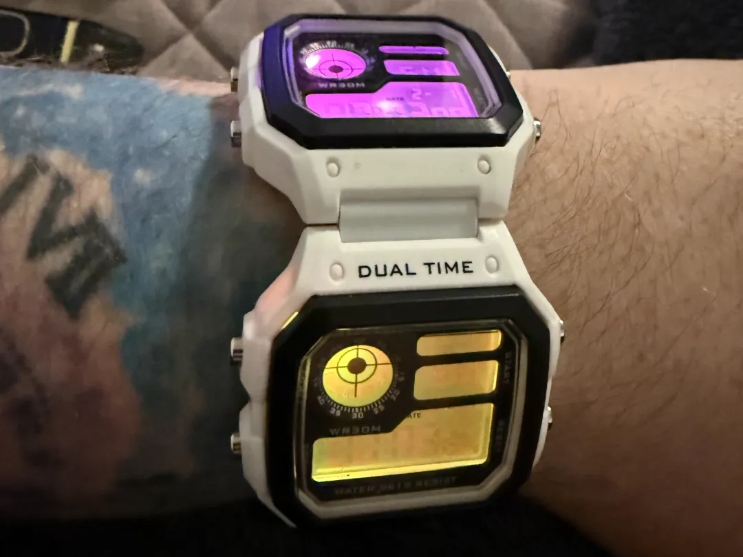Alien Inspired Dual Watch Head (Casio) Link - Free 3D Print Model ...