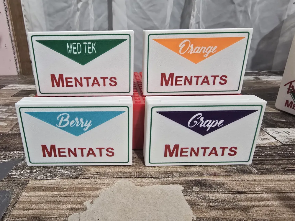 Fallout Mentats Pill Organizer - Free 3D Print Model - MakerWorld