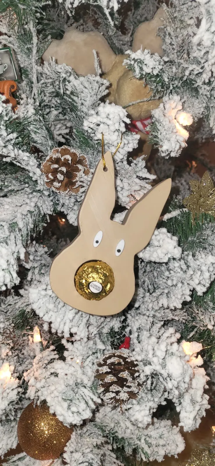 Soporte de Conejo Navideño con Nariz Ferrero Rocher - Modelo de ...