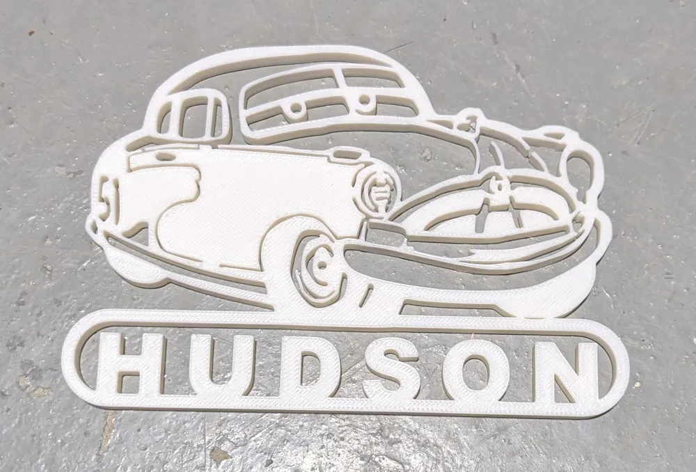 Hudson Hornet Wall Sign by danpaluck - MakerWorld