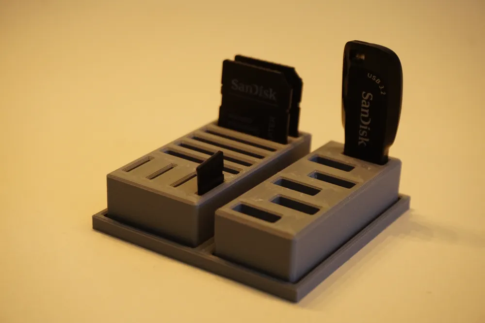 SD Card and USB Stick Holder by Consti - MakerWorld