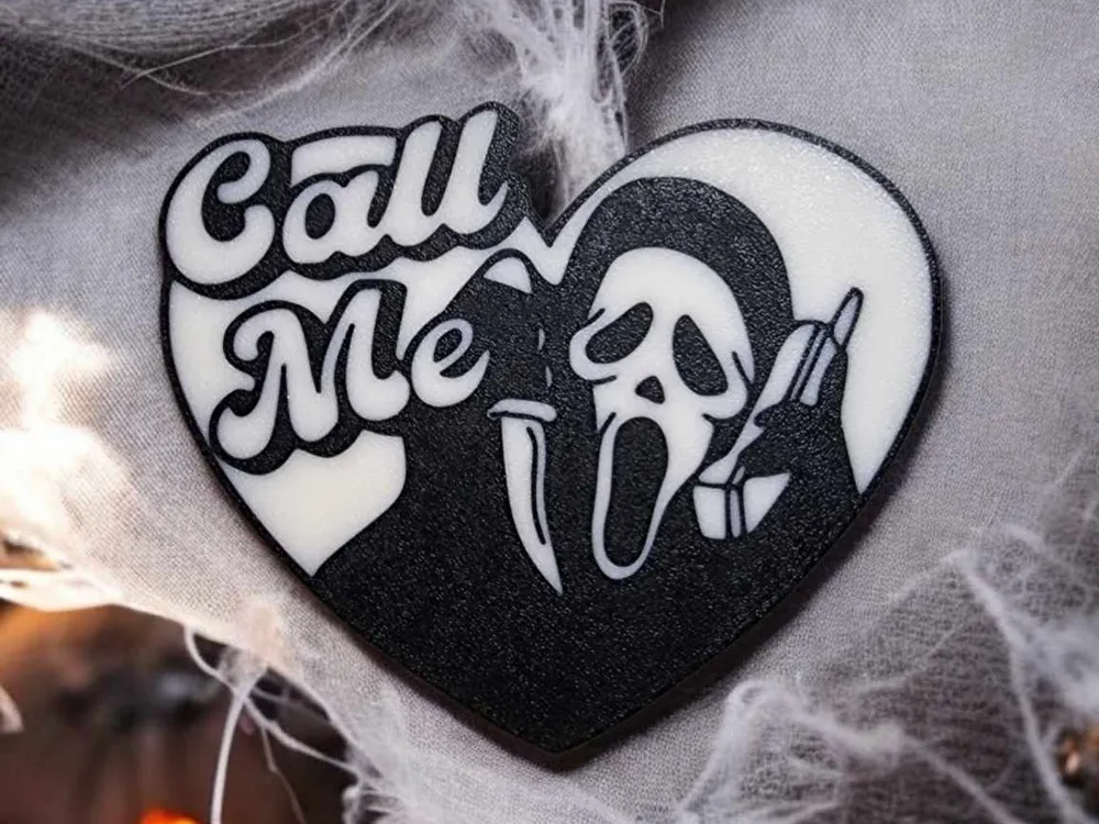 Ghostface Call Me Wall Art/window cling by OuijaWitch3D MakerWorld ...