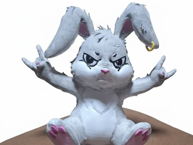BAD Bunny - Metal Hasi - Free 3D Print Model - MakerWorld