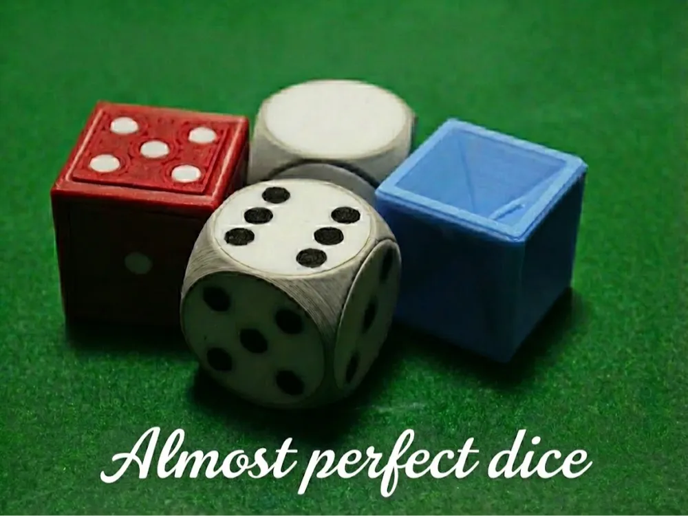 Almost Perfect Dice - Free 3D Print Model - MakerWorld