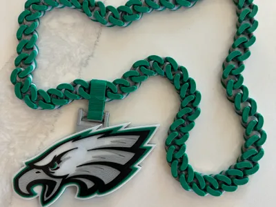 Philadelphia Eagles Chain by Sgambaro MakerWorld: Download Free 3D Models