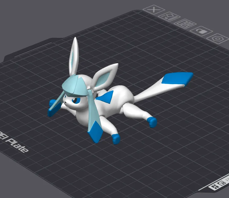 0471 Glaceon - flexible - articulated - Pokemon - Free 3D Print Model ...