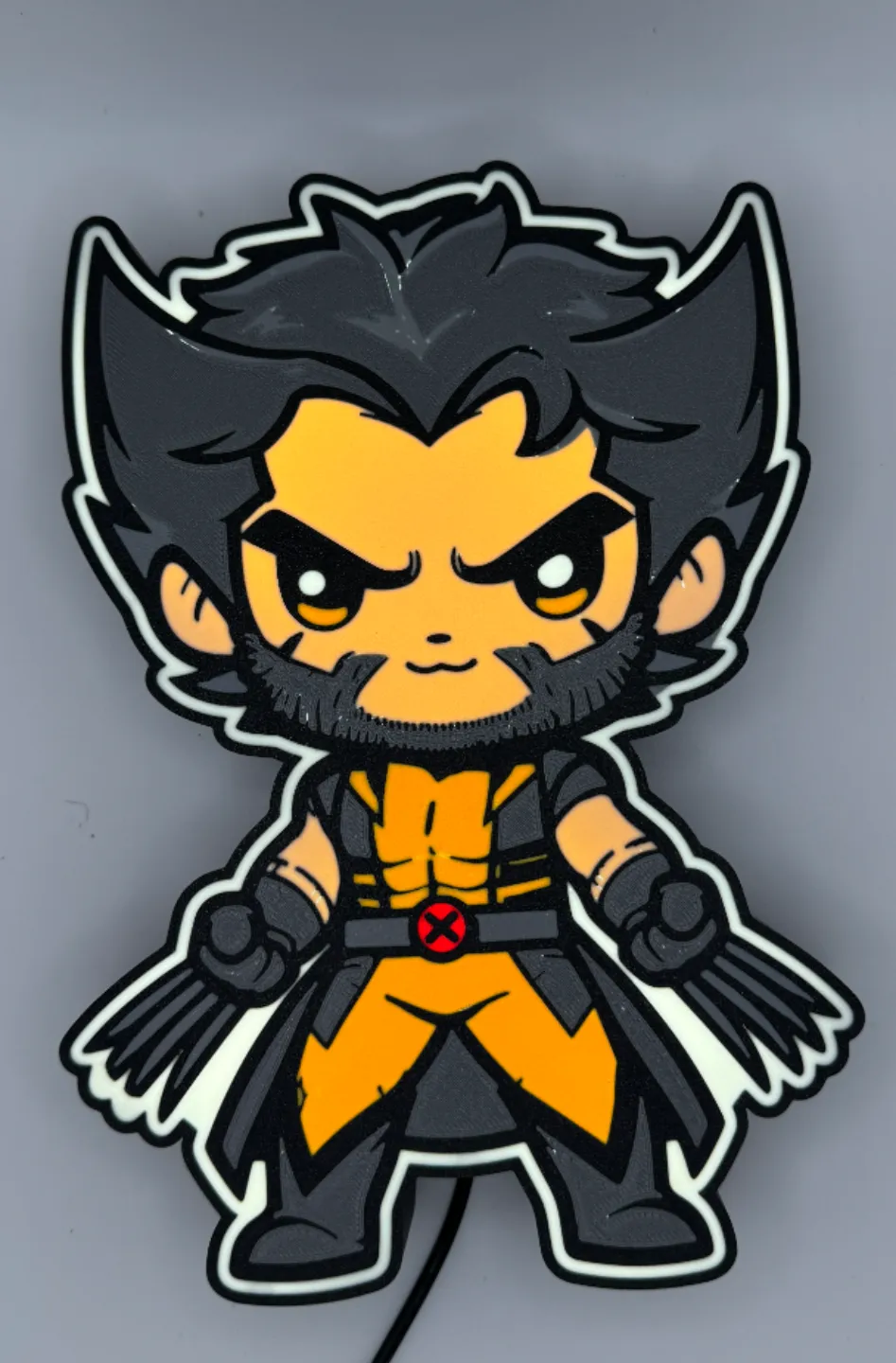 Wolverine Chibi Lightbox by photosbyd386 - MakerWorld