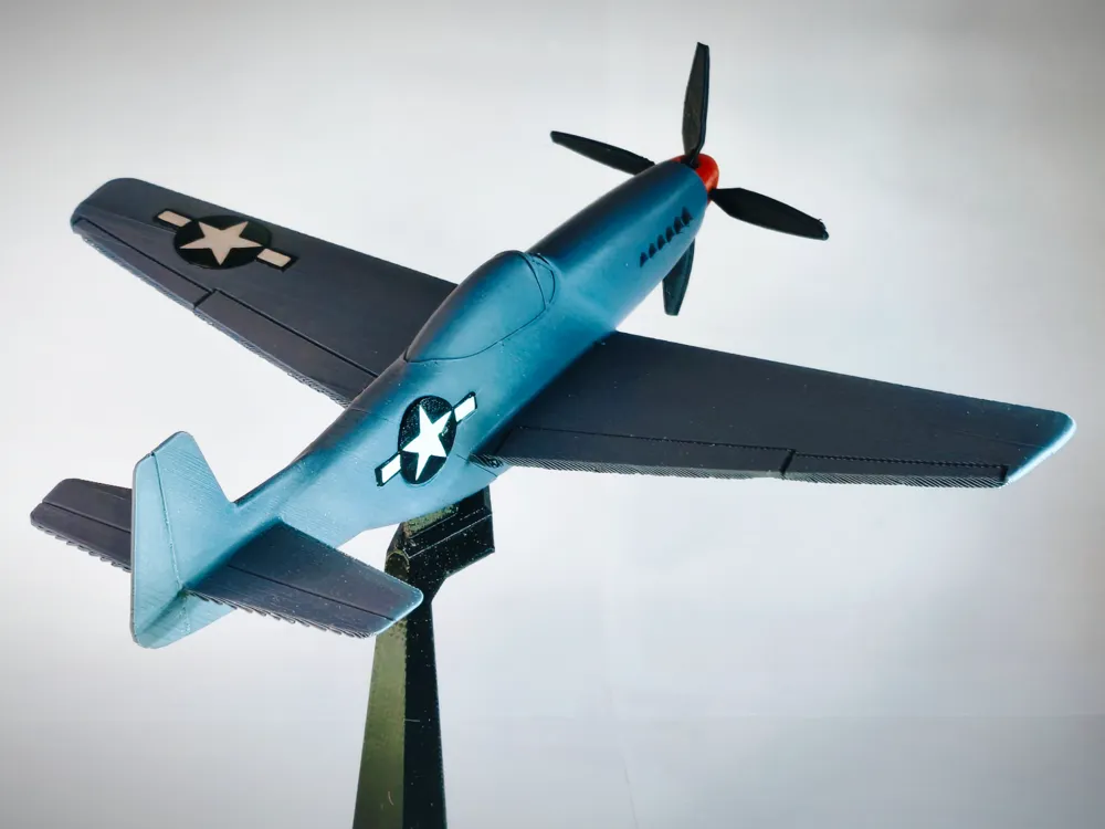 P-51 Mustang Aircraft model - Scale 1:48 - Free 3D Print Model - MakerWorld