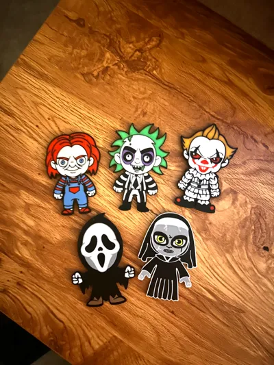 Mini Horror Magnet / Keychain by tbosley02MakerWorld: Download Free 3D ...