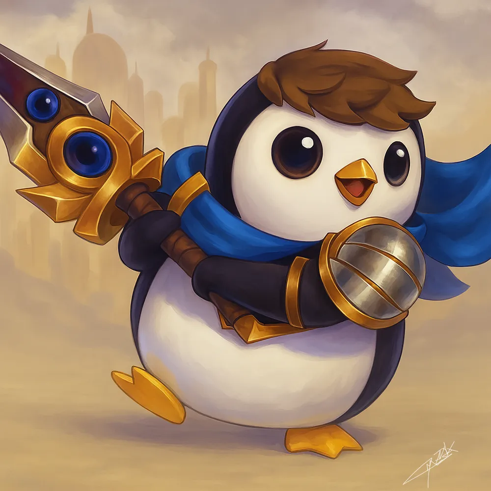 Pengu Garen Skin LoL by Kaartilage - MakerWorld