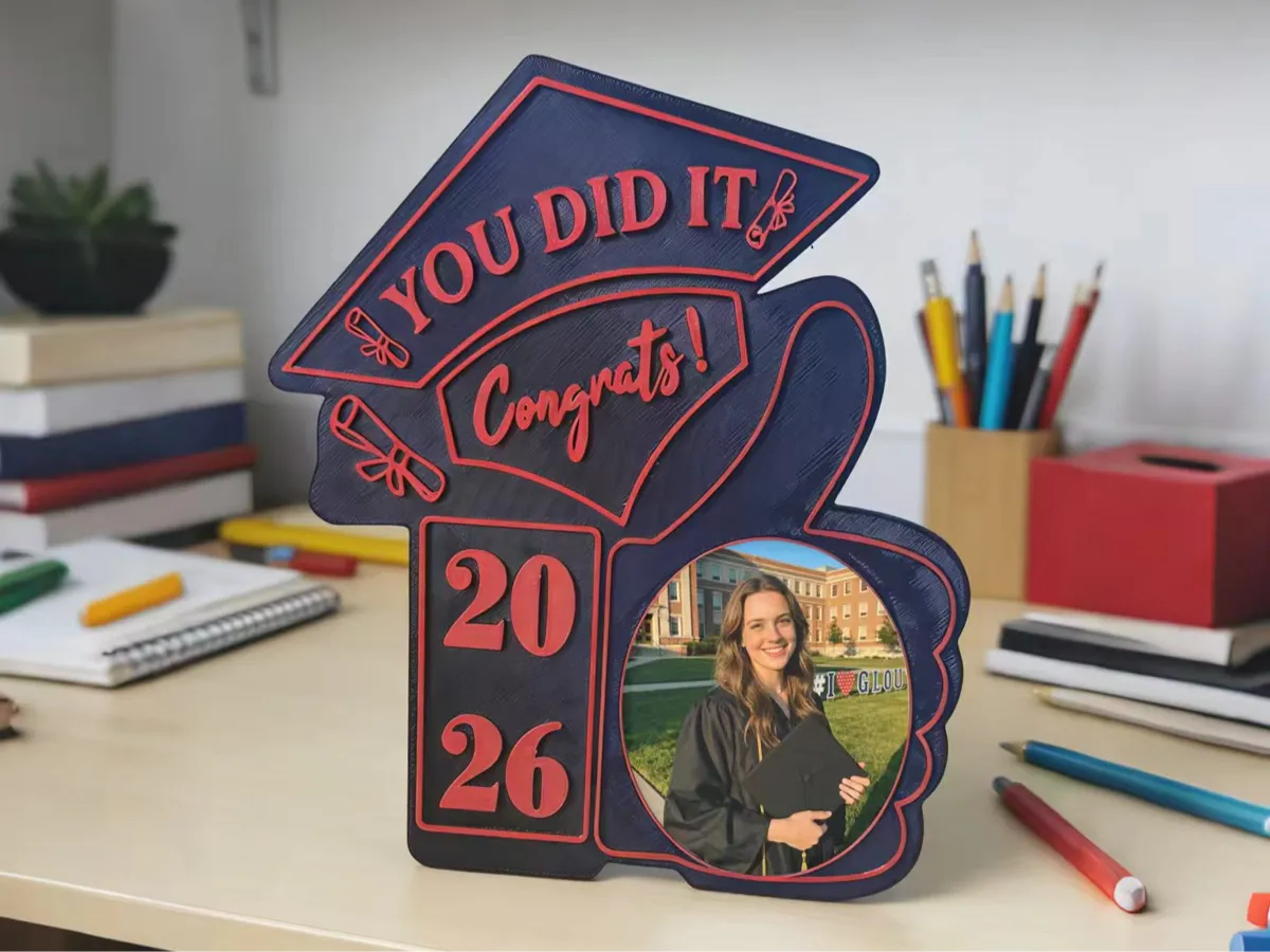 2026 Graduation Photo Frame - Free 3D Print Model - MakerWorld
