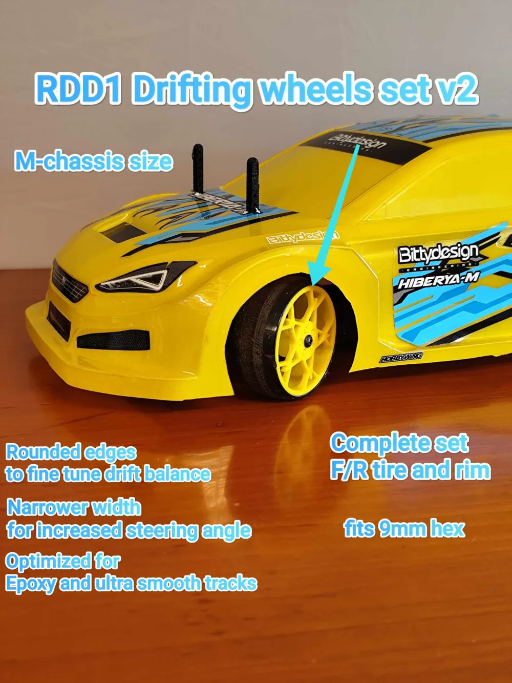 RDD1 Drifting wheels set v2 by Firebirdpc MakerWorld: Download Free 3D ...