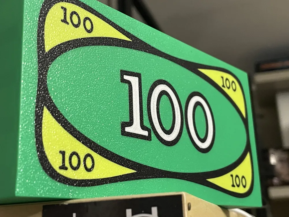 Highly detailed 100 banknote, Giant Bricks style - Free 3D Print Model ...