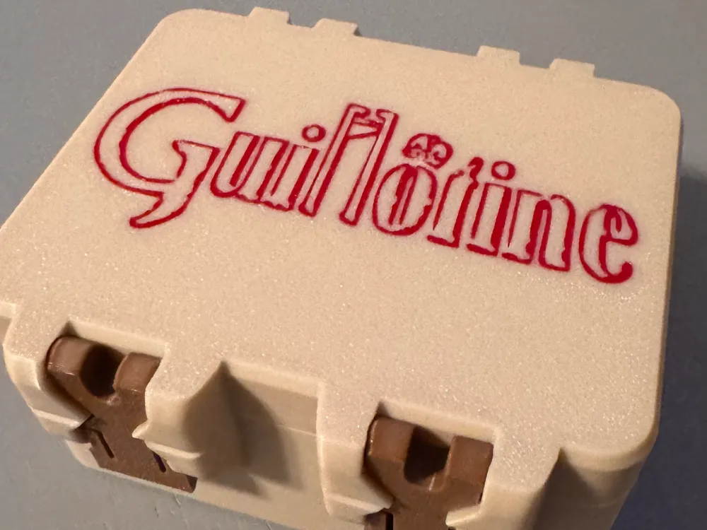Guillotine Card Box - Snaplock - Free 3D Print Model - MakerWorld