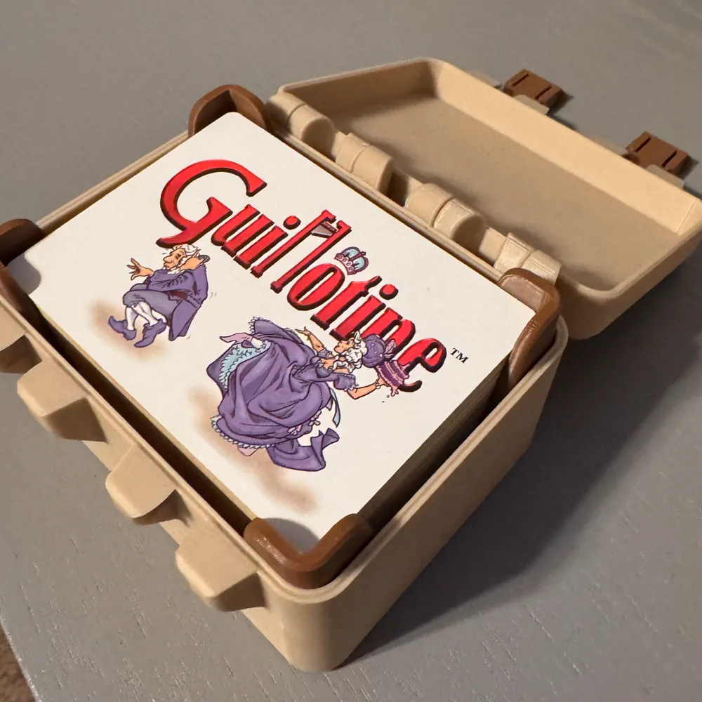 Guillotine Card Box - Snaplock - Free 3D Print Model - MakerWorld