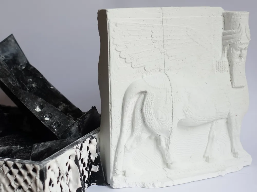 TPU Mold for Casting Lamassu Sculpture by AlgorithmicArtisanMakerWorld ...