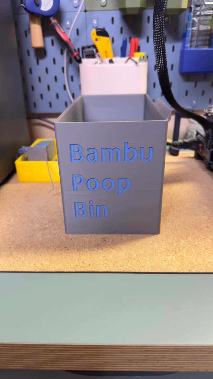 A simple Bambu poop bin by 3D Printing by Schmitty MakerWorld: Download ...