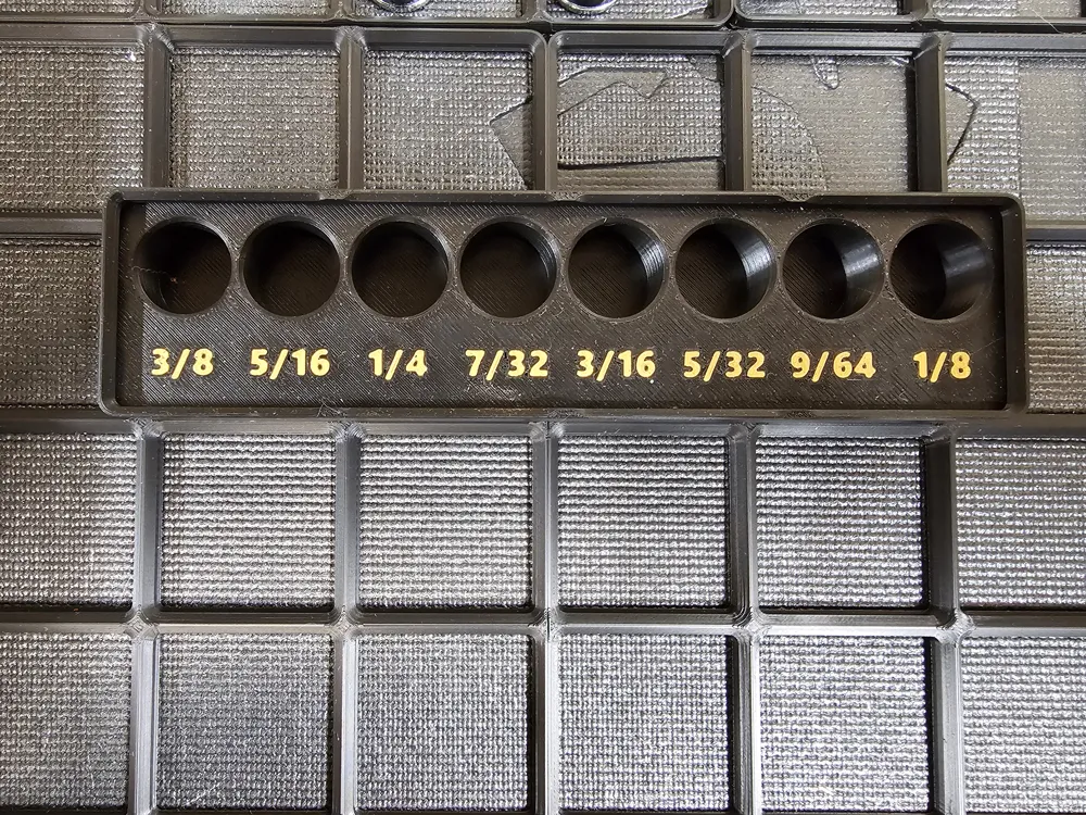 ICON SAE Short Hex Socket Set Storage Gridfinity by Ghostrider9310 ...