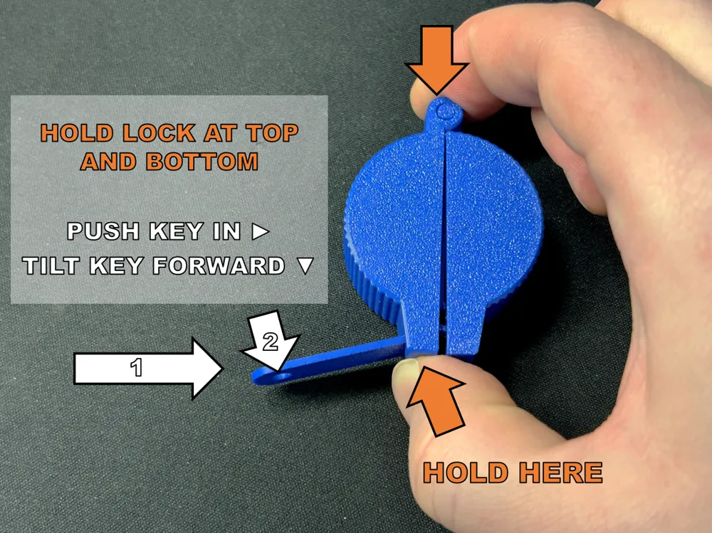 Bottle Lock with Key - Free 3D Print Model - MakerWorld