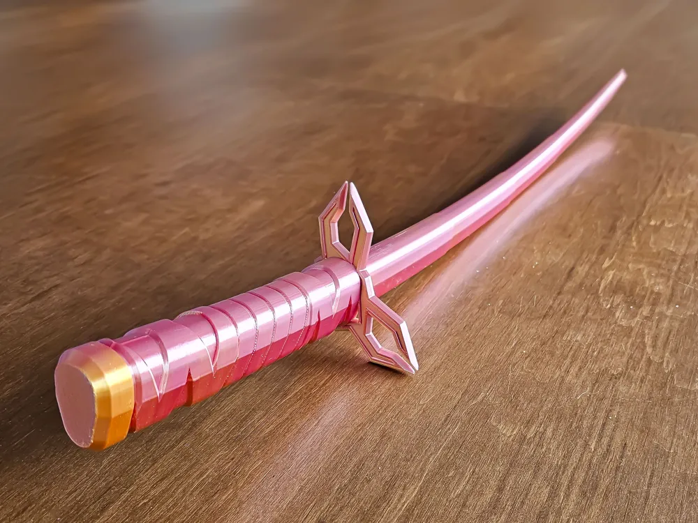 Ocean Katana (print in place) - Free 3D Print Model - MakerWorld
