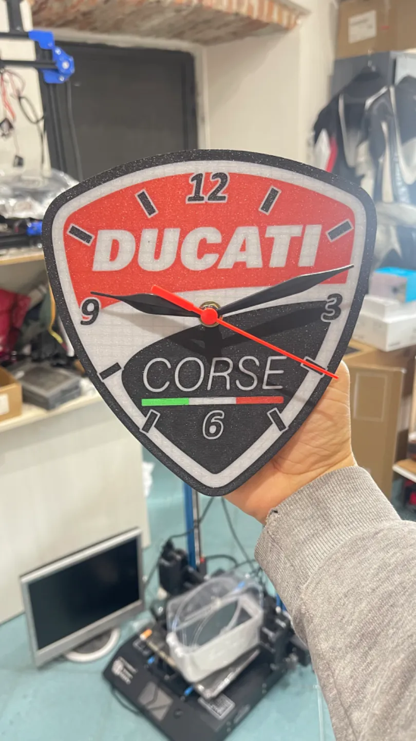 Ducati-Uhren-Logo an der Wand von Tala16 MakerWorld: Kostenlose 3D ...