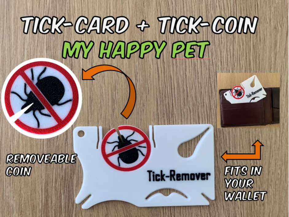 Tick Card with Coin by PrintManufaktur - MakerWorld