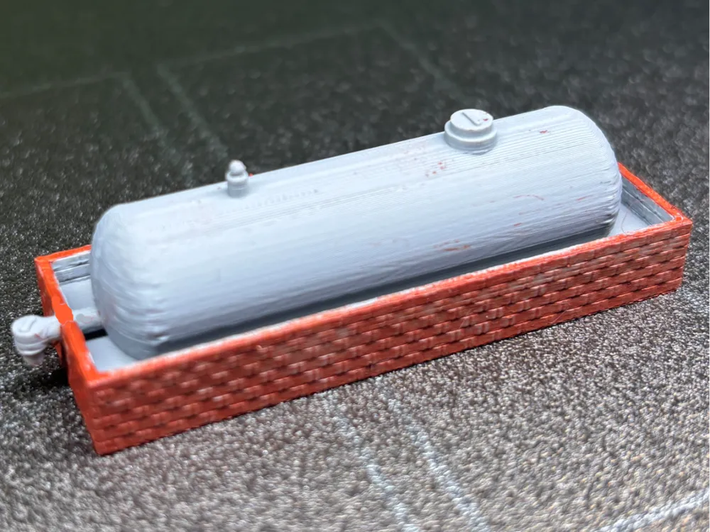 N / OO Scale Fuel Storage Tank (Model Railway) - Free 3D Print Model ...