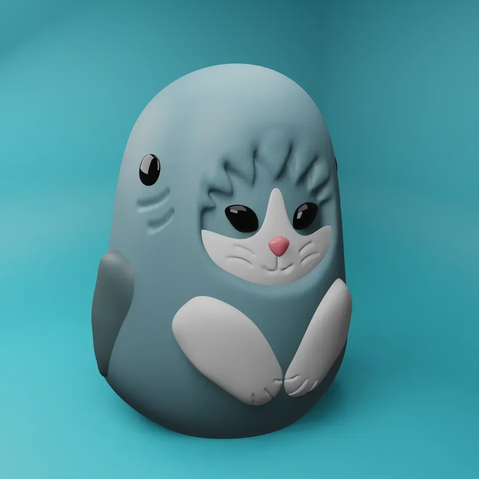 Shark Cat - Free 3D Print Model - MakerWorld