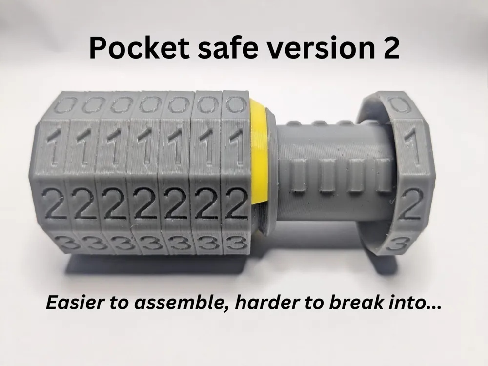 Pocket safe version 2, big upgrade by Felix's Factory - MakerWorld