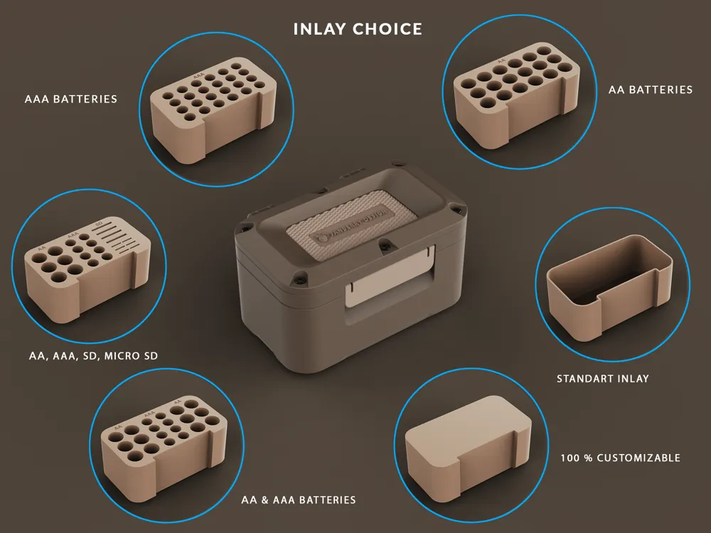 Battery Container - Free 3D Print Model - MakerWorld