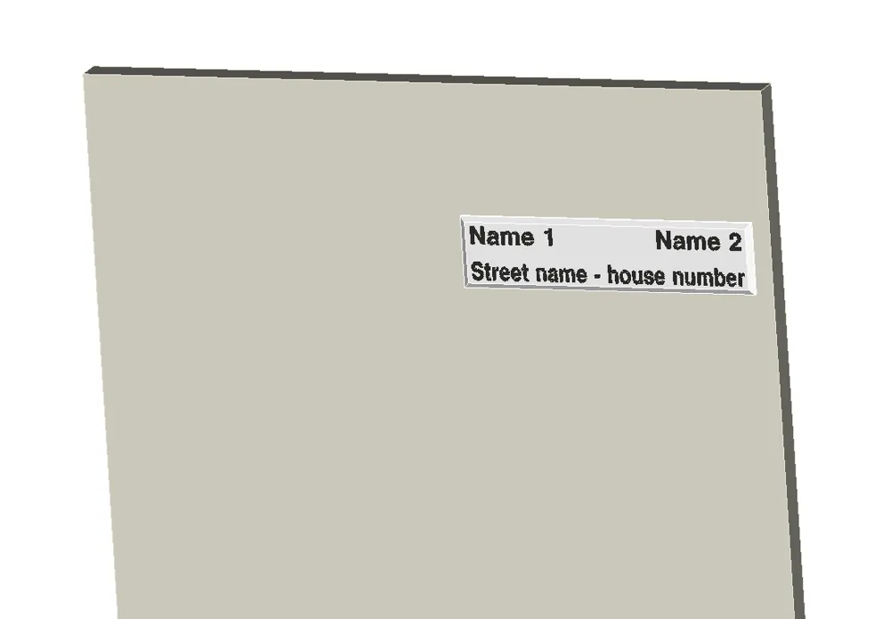 Address Tag for Postbox by speeedydan - MakerWorld