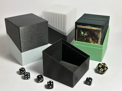 mtg deck box 3d print model download - MakerWorld