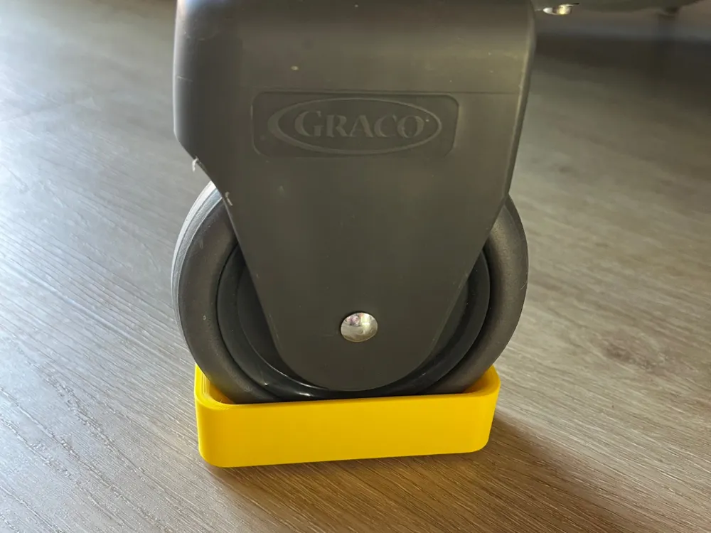 Graco pack and play wheel chock with TPU bottom Remixed by Goldylox ...