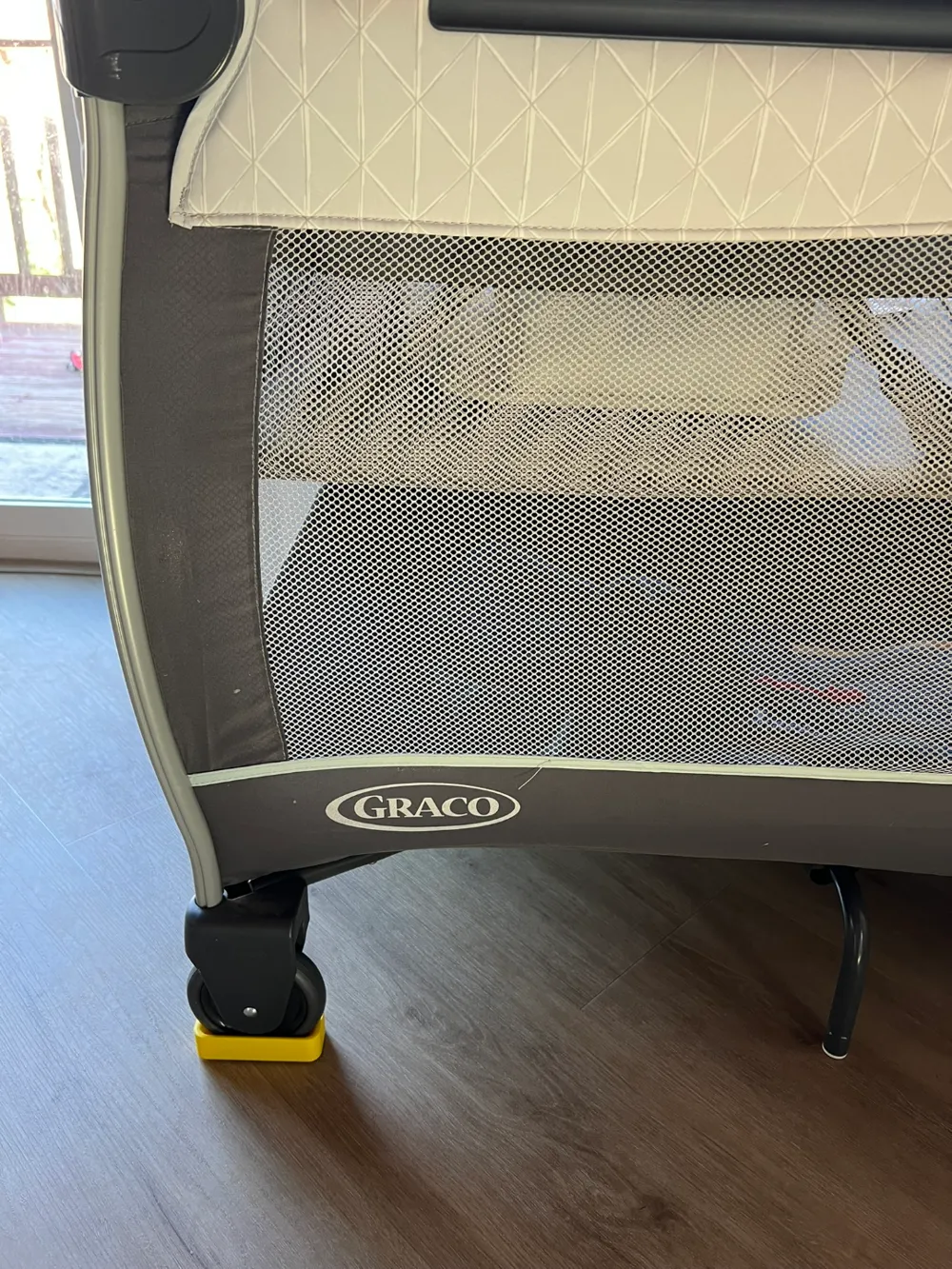 Graco pack and play wheel chock with TPU bottom Remixed by Goldylox ...