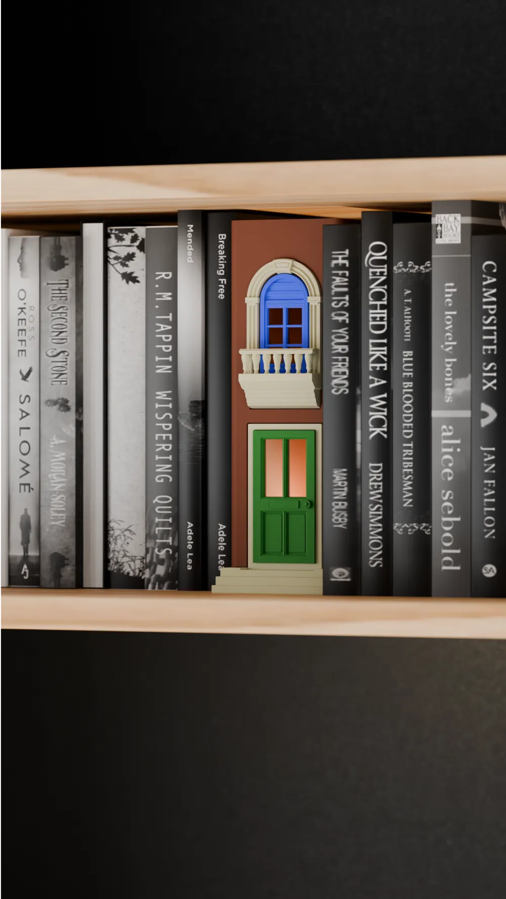 Book Nook Lamp. Thin Terrace house Book End - Free 3D Print Model ...