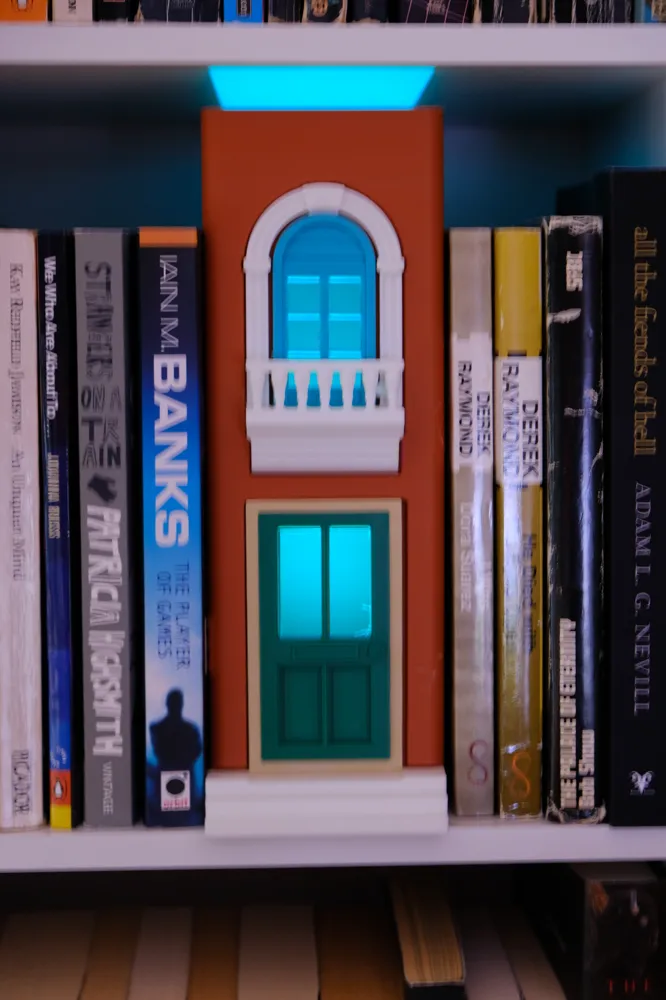 Book Nook Lamp. Thin Terrace house Book End - Free 3D Print Model ...