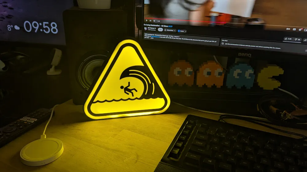 Tsunami-Warnleuchtkasten – Kostenloses 3D-Druckmodell – MakerWorld