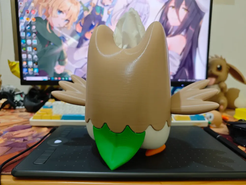 Pokemon—Rowlet Shocked Version (Tissue Box, No AMS needed) by 手废的黑山羊 ...