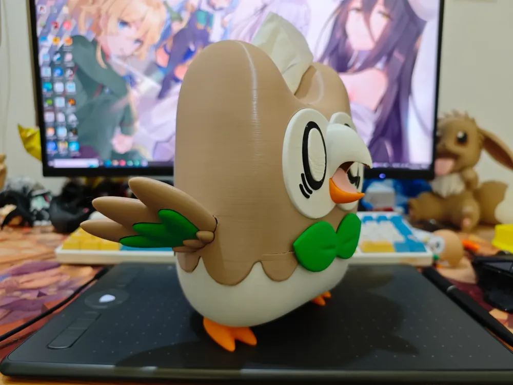 Pokemon—Rowlet Shocked Version (Tissue Box, No AMS needed) by 手废的黑山羊 ...