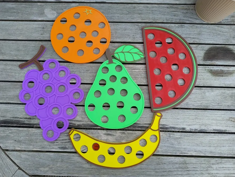 Fruit Sorting Activity by Juf JoniMakerWorld: Download Free 3D Models