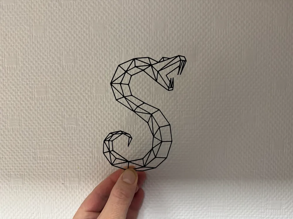 Decor Snake poly by G3dFactory - MakerWorld