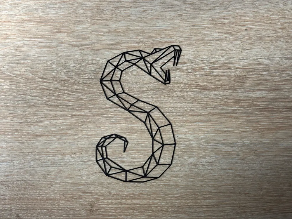 Decor Snake poly by G3dFactory - MakerWorld