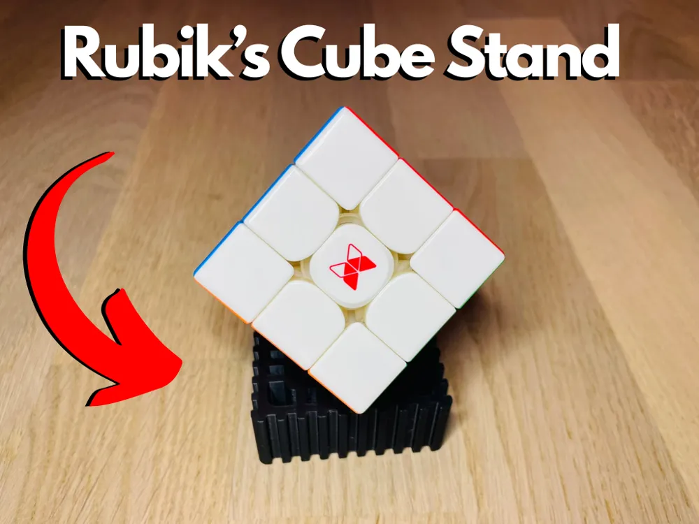 Rubik's Cube Stand by GameThatsIt MakerWorld: Download Free 3D Models