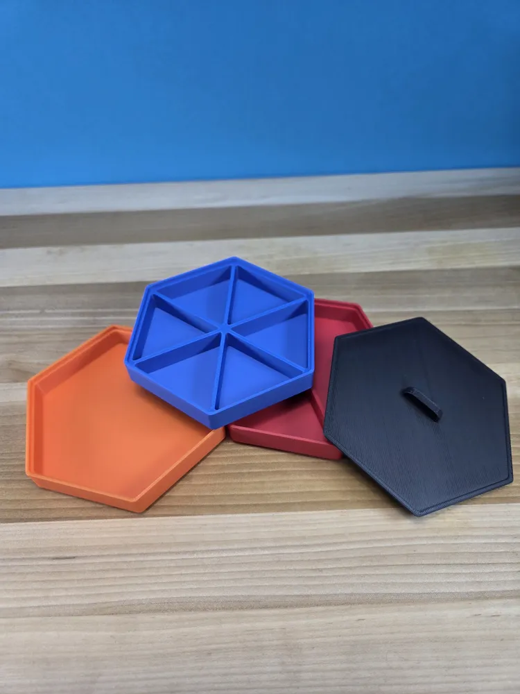 Stackable Hex Shaped Trays - Free 3D Print Model - MakerWorld