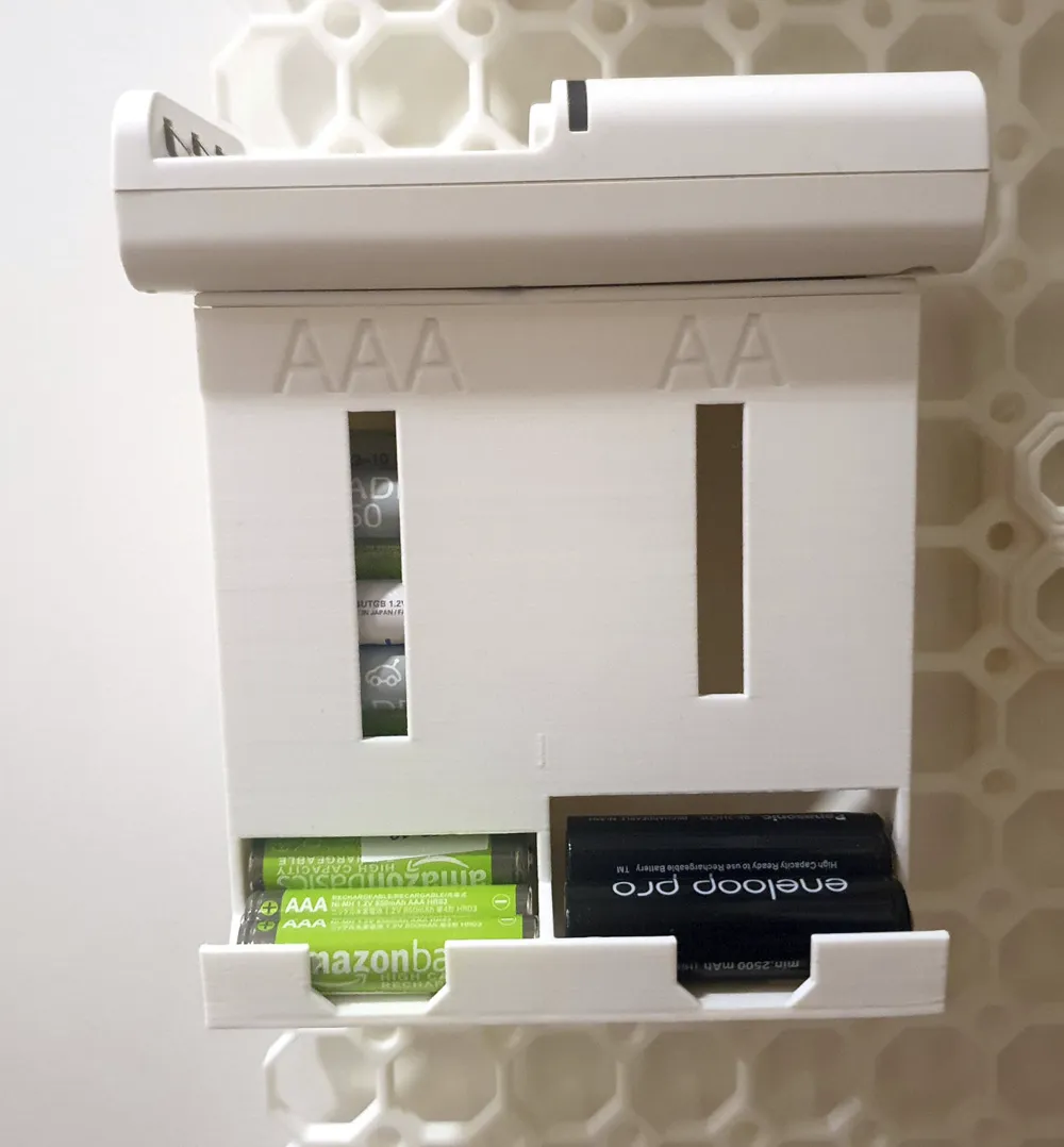 Battery dispenser lid / Charger holder by user_1404149005 - MakerWorld