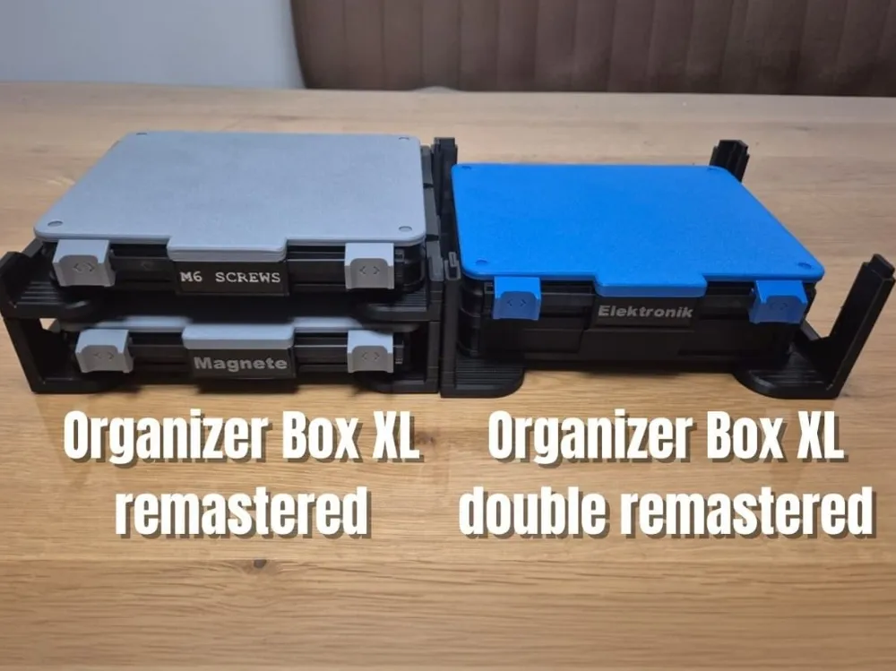 Organizer Box XL + double remastered shelf - Free 3D Print Model ...